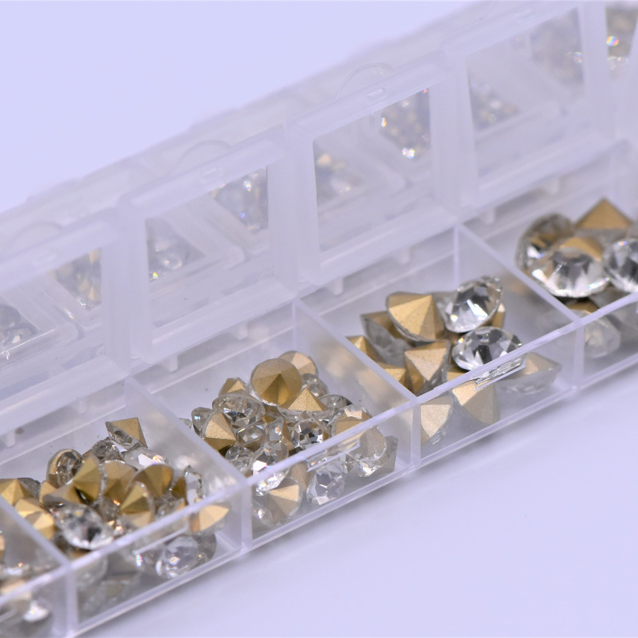 1mm Unfoiled Crystal AB Micro Pixie Rhinestones | Planet Rhinestone