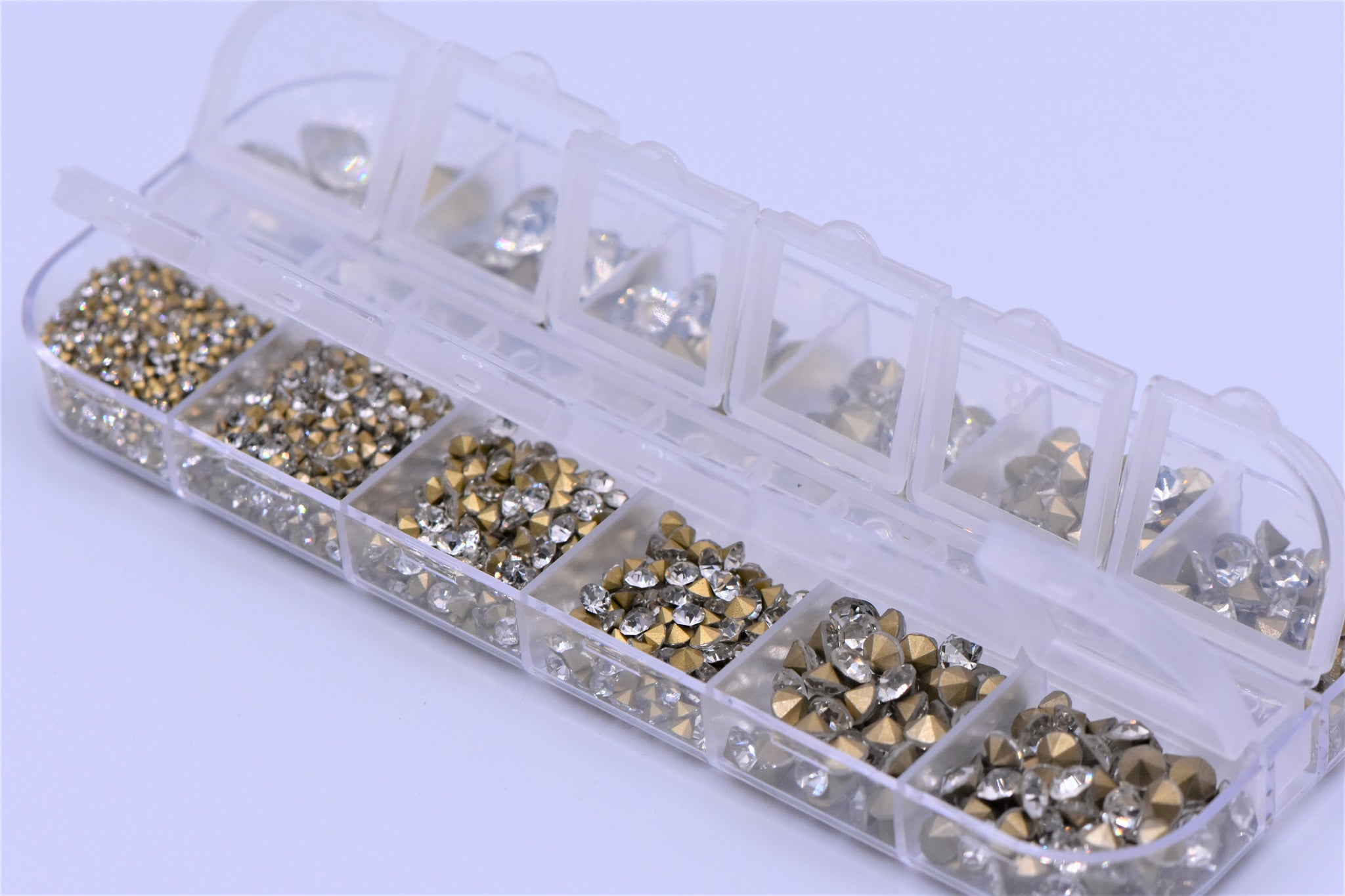 1mm Unfoiled Crystal AB Micro Pixie Rhinestones | Planet Rhinestone