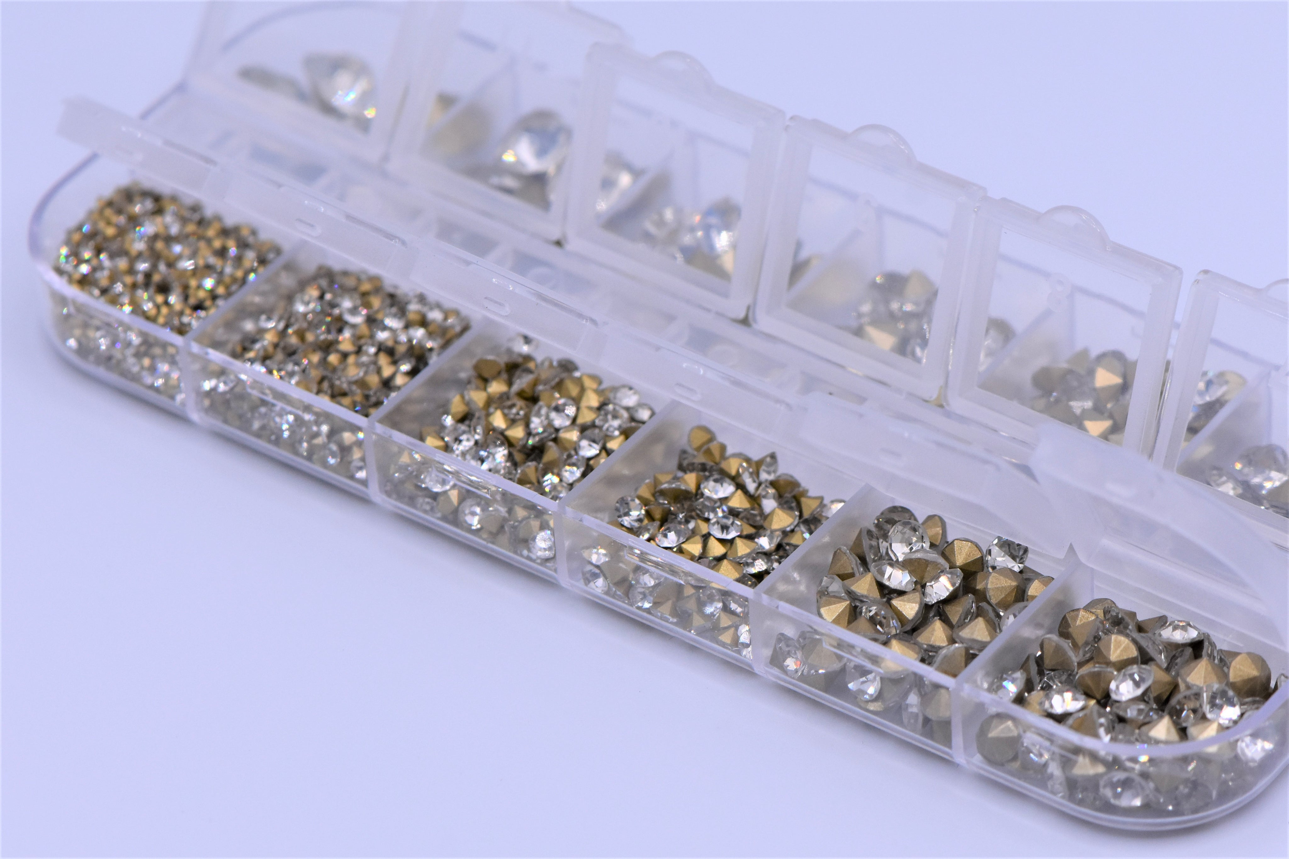1mm Unfoiled Crystal AB Micro Pixie Rhinestones | Planet Rhinestone