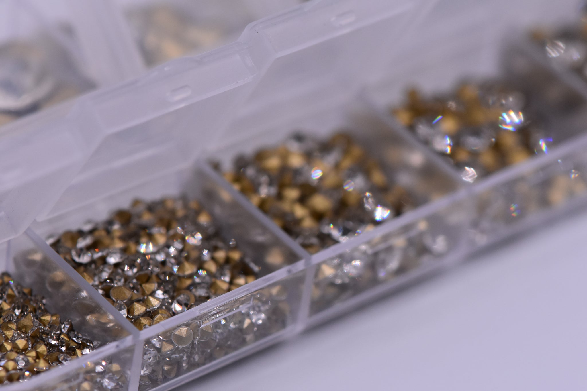 1mm Unfoiled Crystal AB Micro Pixie Rhinestones | Planet Rhinestone