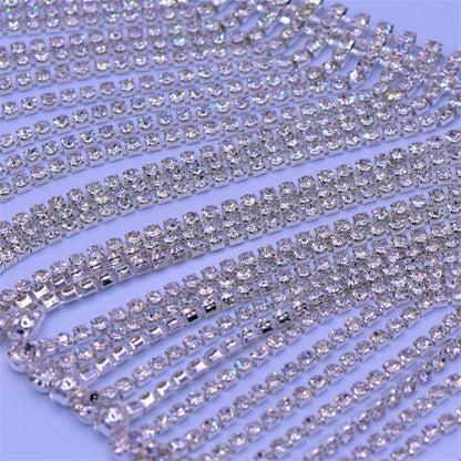 4" Crystal Rhinestone Fringe Trim | Planet Rhinestone