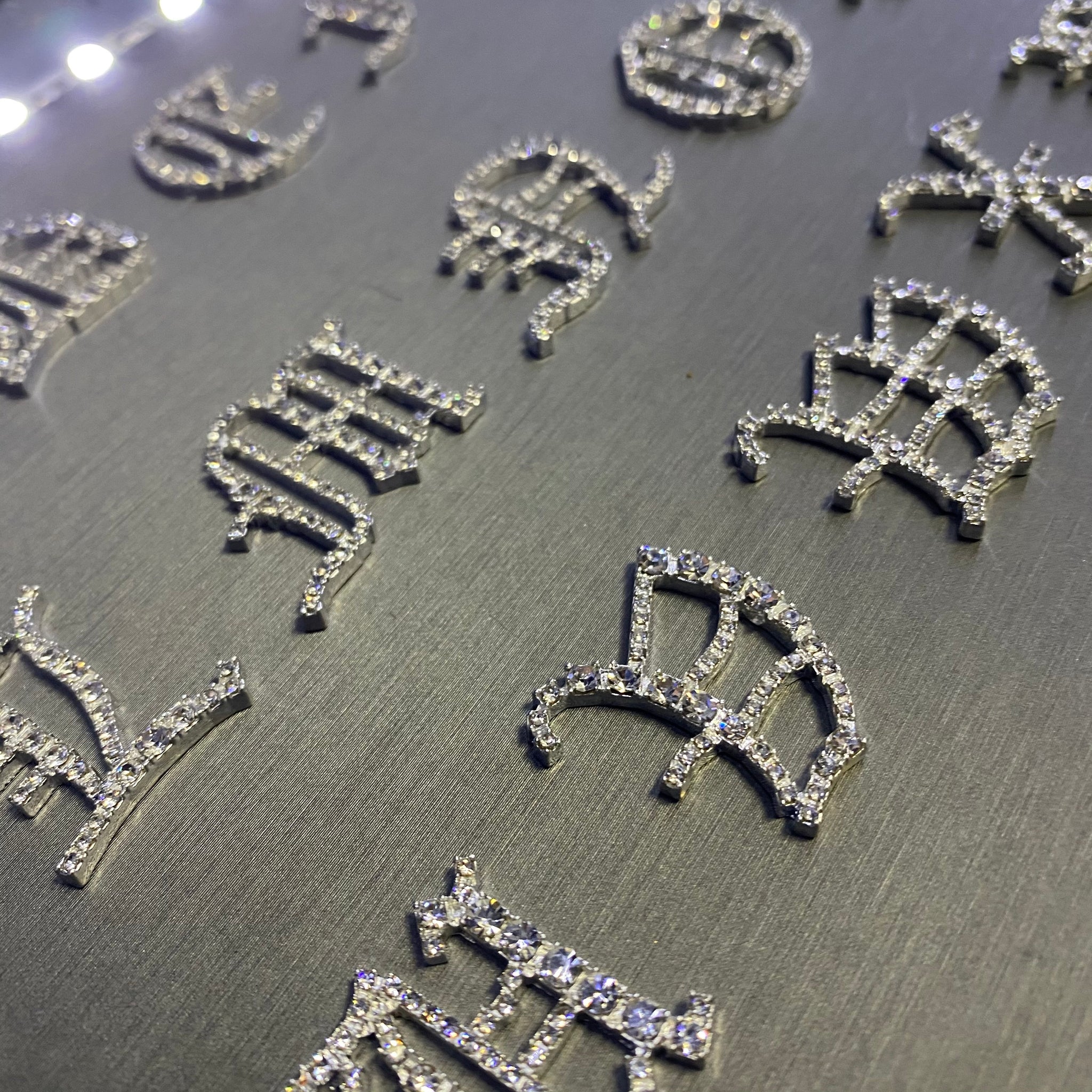 Old English Letters | Planet Rhinestone | Shop Now