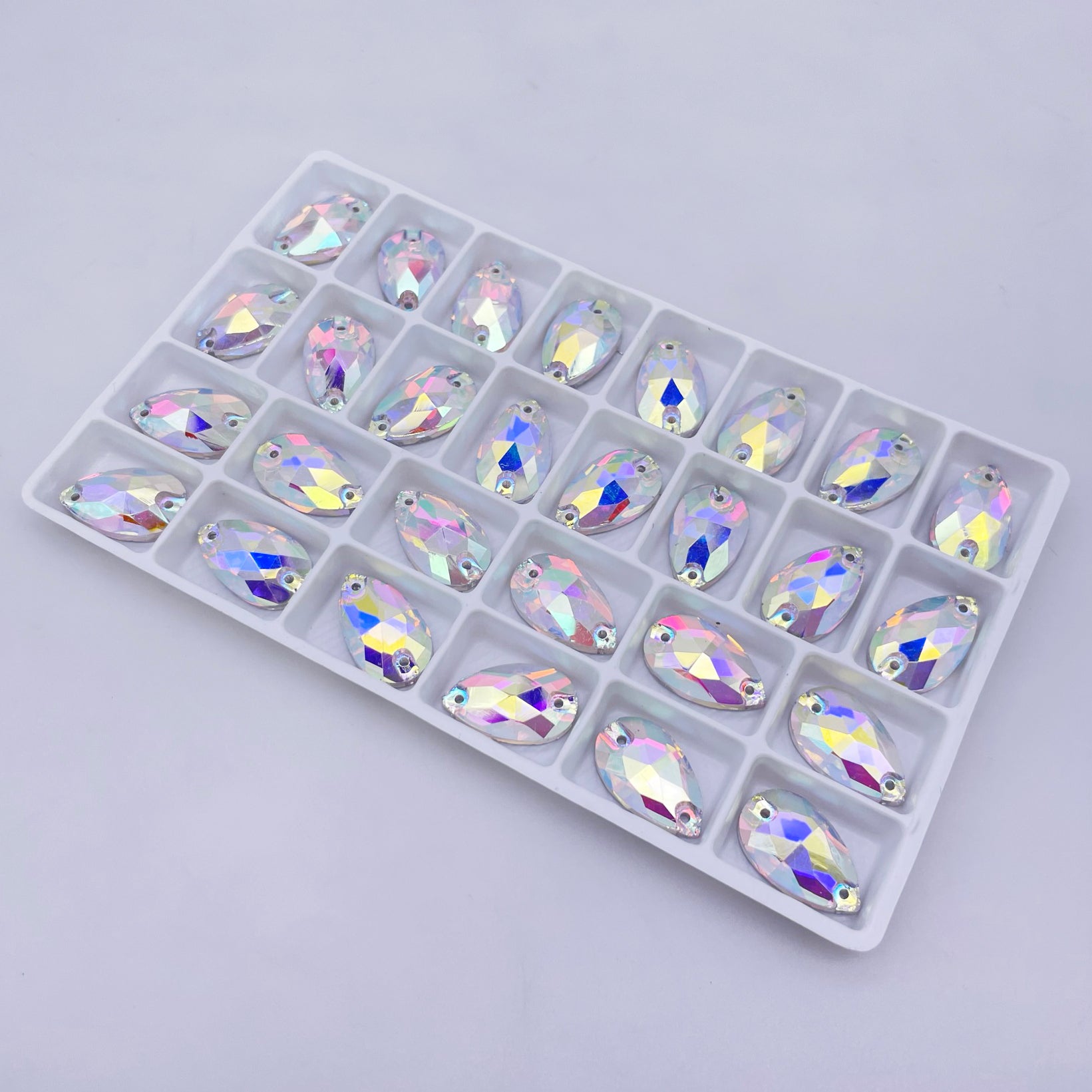 11 x 18mm Tear Drop Flatback Rhinestones | Planet Rhinestone