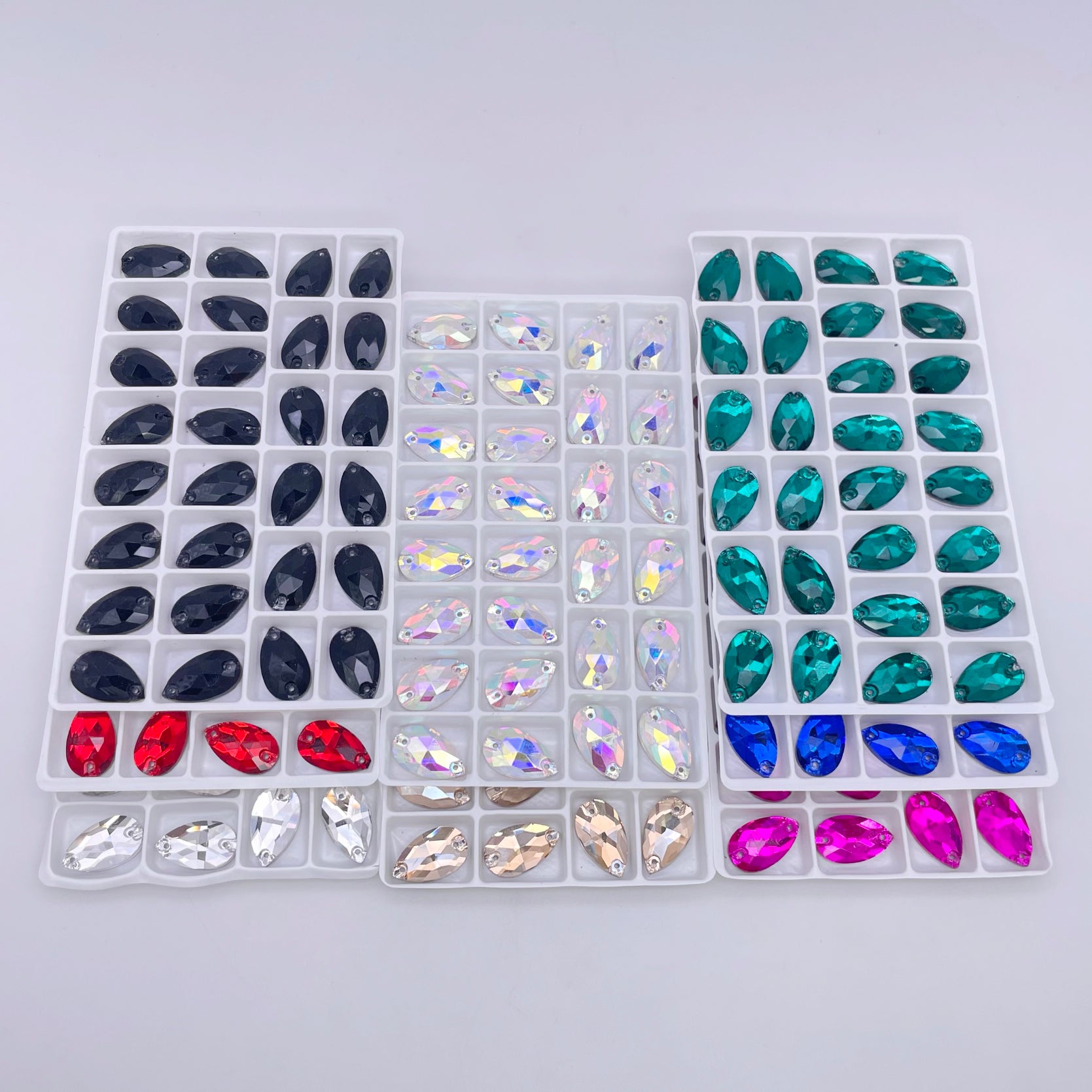 11 x 18mm Tear Drop Flatback Rhinestones | Planet Rhinestone