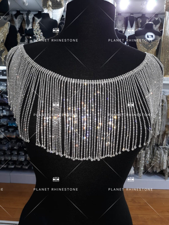 6" Rhinestone Fringe | Crystal Trim | Planet Rhinestone