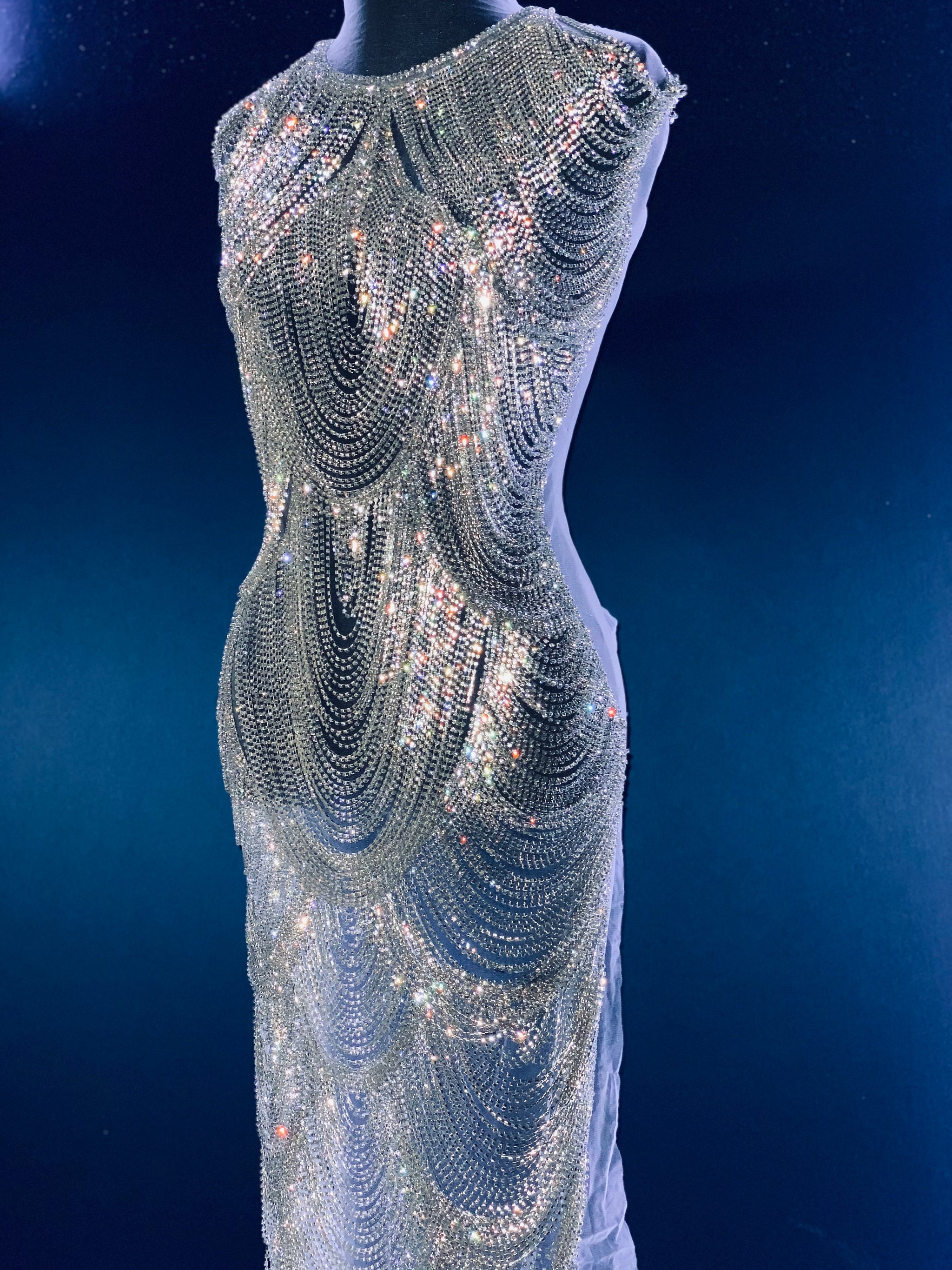 Rhinestone Chain Bodice | Planet Rhinestone